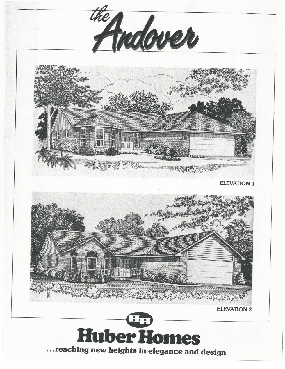 Huber Home Floor Plans: The Andover | The Brick Ranch